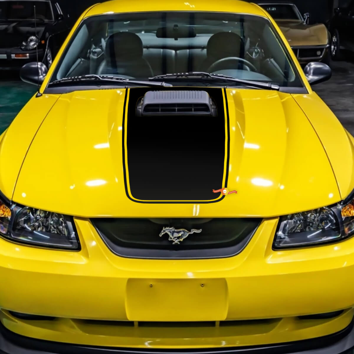 Ford Mustang Mach 1 Hood Decal Car Vinyl Sticker