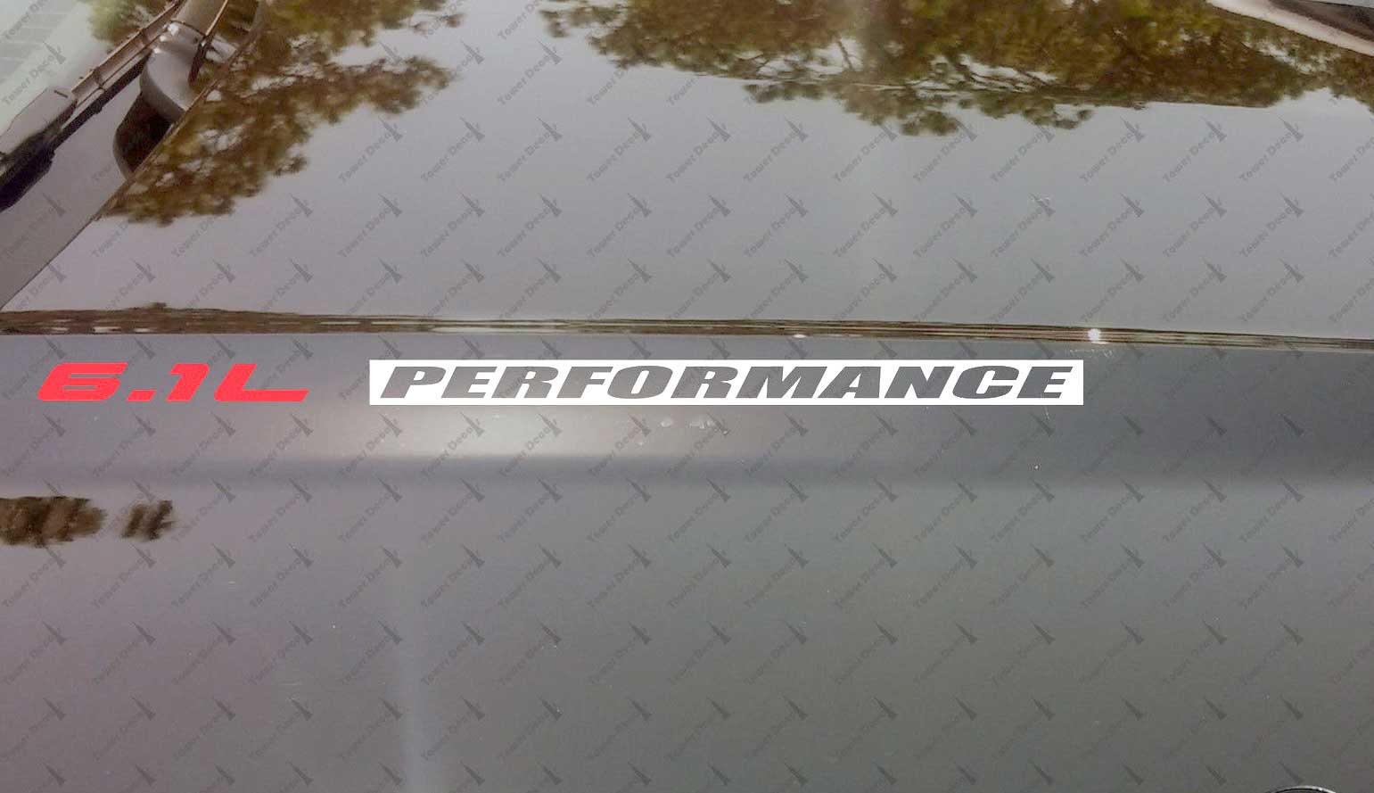 6.1L PERFORMANCE Hood Vinyl Decals Fits: Jeep Dodge Hemi SRT8 Chrysler INV