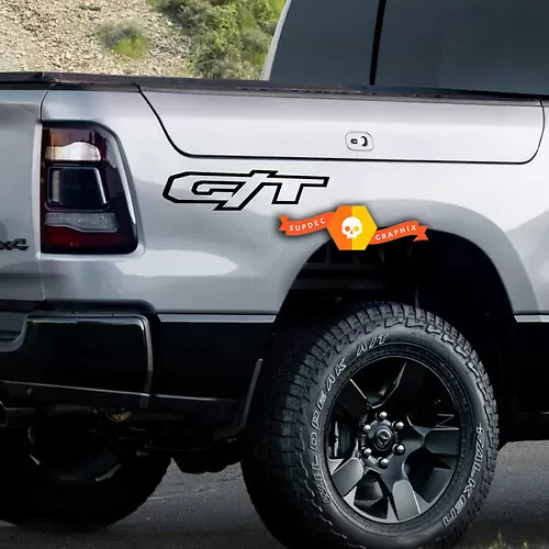 Pair of 2023 RAM 1500 LARAMIE G/T AND REBEL G/T Bed Side Logo Vinyl ...