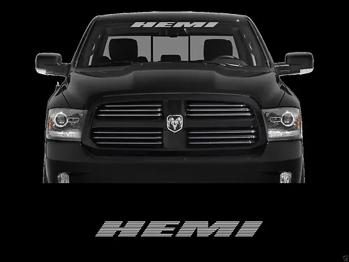 Dodge Ram Windshield decal w logos 44x4 ram, SRT8, hemi, SRT10, srt10